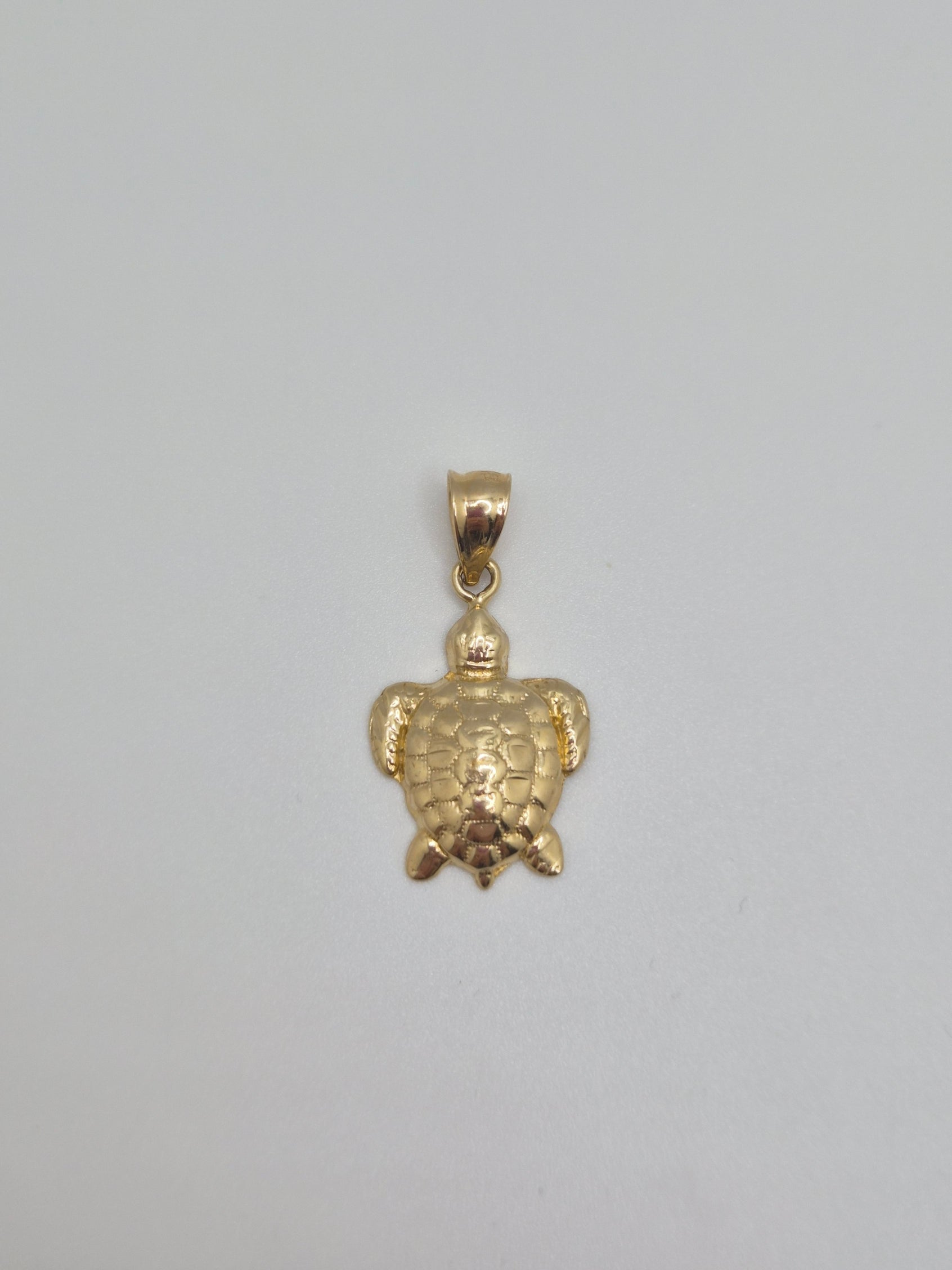 14K Gold Turtle Pendant | Solid Gold Turtle Charm Necklace – ESTRELLA ...